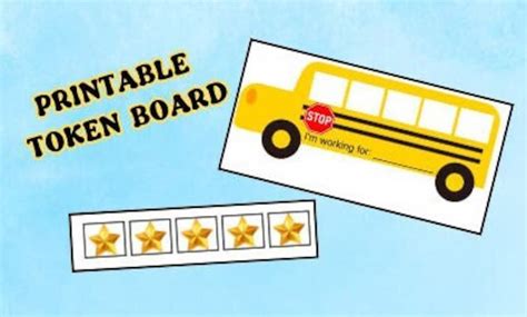 Printable Bus Token Board Token Economy Etsy