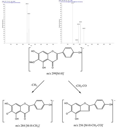 The Mass Spectrogram And The Structure Analysis Of The Compound