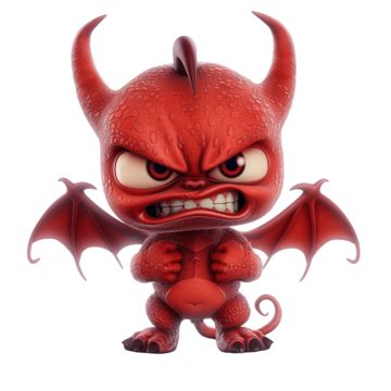 Diabinho Irritado Dos Desenhos Animados Png Pequena Diabo Demônio