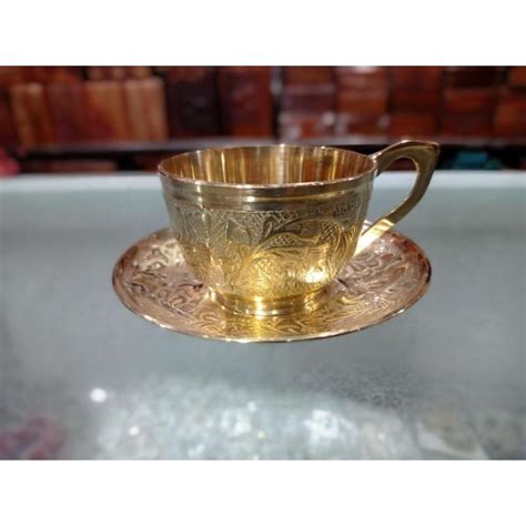 Brass Tea Cup Set Brass Tea Cups And Saucer Bd