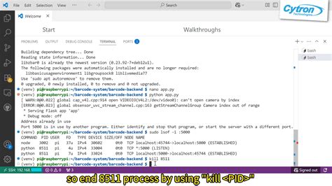 Raspberry Pi Barcode Scanner With Real Time Frontend And Backend