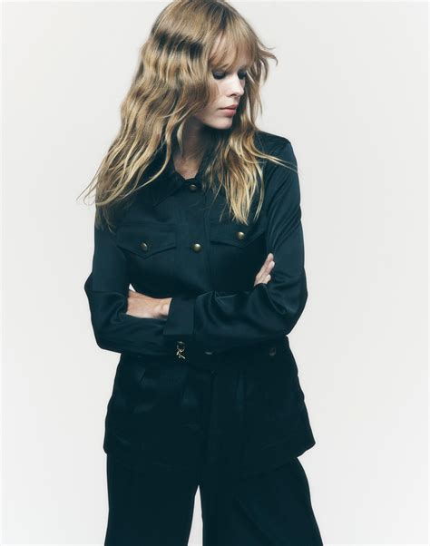 Double Faced Satin Safari Jacket Madewell