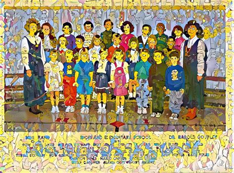 Simpsons School Photo Deepdream