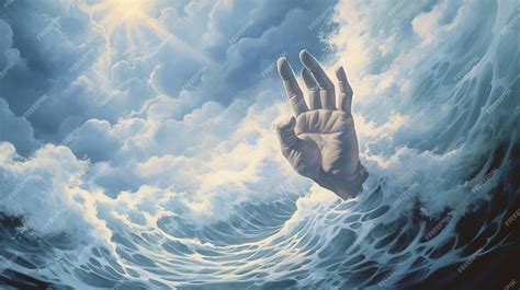 Premium Ai Image God In Heaven Looks Down On Earth