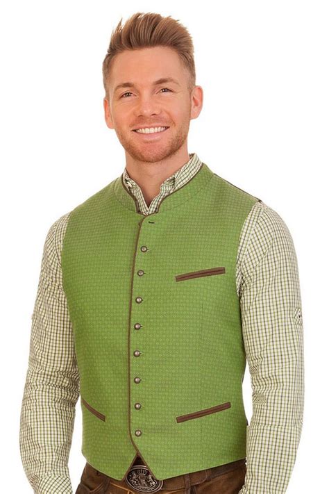 Hammerschmid Trachtenweste Trachtenweste Benni Farn Hellblau