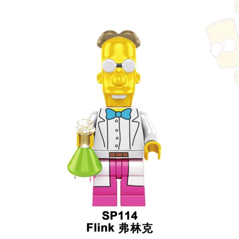 Cartoon The Simpsons Professor Frink Sp114 Minifigures Brixtoy