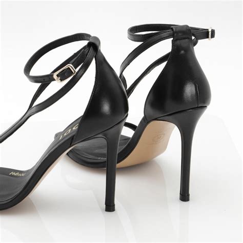Womens Black Leather Sandals I Lodi Womens Shoes Online