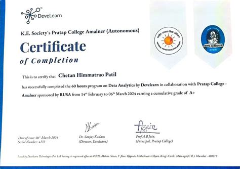 Dataanalytics Datascience Powerbi Tableau Python Sql Rprogramming Chetan Patil