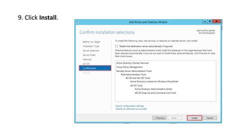 Install Active Directory And Configure Domain Controller Pptx