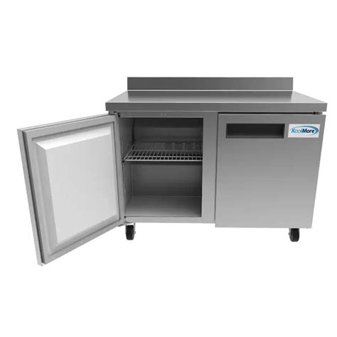 Koolmore 48 In Two Door Worktop Refrigerator With 35 In Backsplash