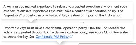 Azure Unable To Set Azue Key Vault Key As Exportable Stack Overflow