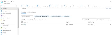 azure workflow and api connection provisioning for standard logic app