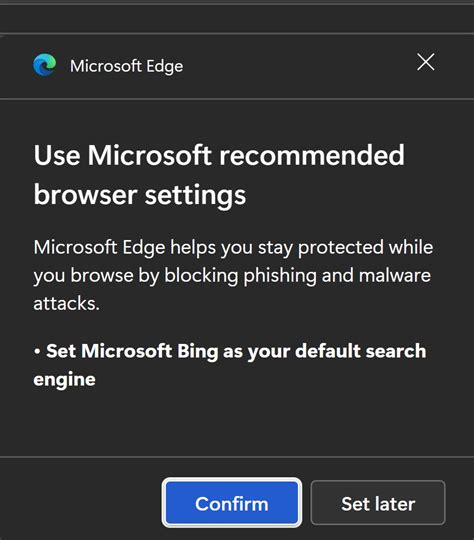 microsoft edge won t stop nagging users to set itself as default on