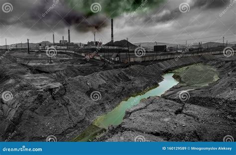Landscape With Ecology Pollution Stock Image Image Of Mill Outdoor
