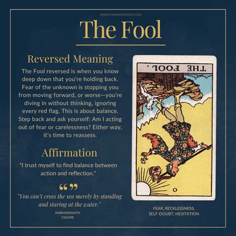 The Fool Tarot Card Meaning Star And Strength