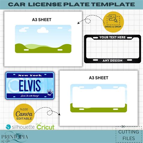 Editable Car License Plate Templates Create Your Own Design Perfect