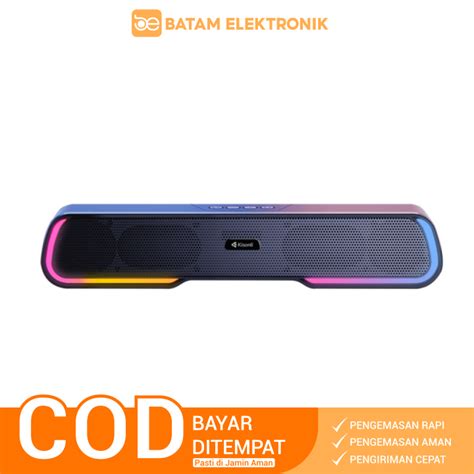 Speaker Bluetooth Gaming Kisonli Led 913 Rgb Light Speaker Lampu Support Flashdisk Tf Card