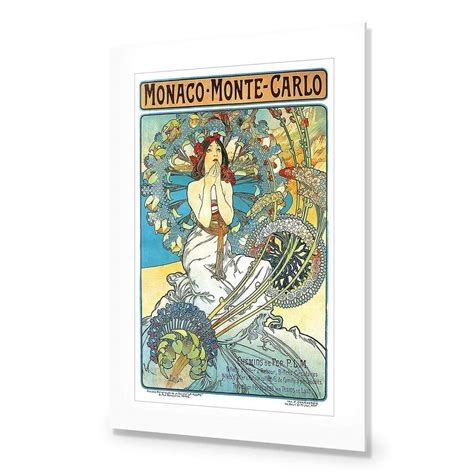 Monaco By Alphonse Mucha Wall Art Designs
