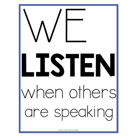 Back To School Bonus Pack Classroom Rules Posters We Listen When