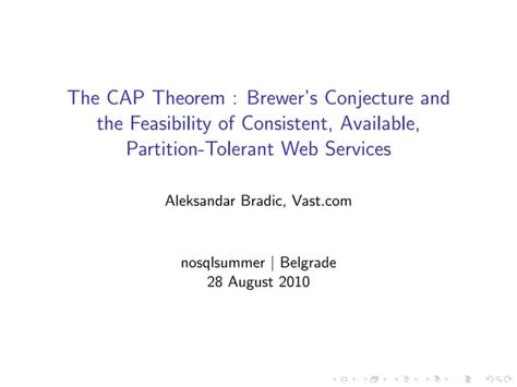 What Is Nosql And Cap Theorem Pptx