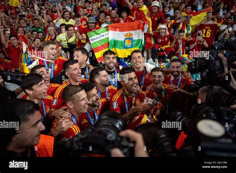 Berlin Germany July 14 Rodri Alex Remiro Dani Olmo David Raya