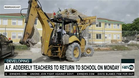 A F Adderley Opens Monday Eyewitness News