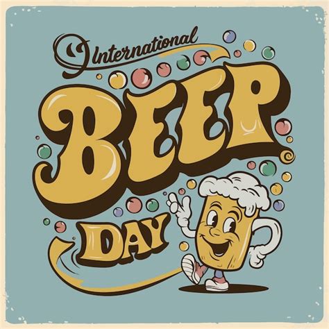 International Beer Day Premium Ai Generated Vector