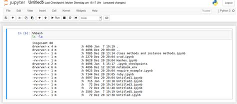 Ruby On Rails Iruby No Bash Commands Possible In Jupyter Notebook Stack Overflow