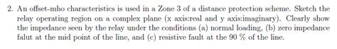 An Offset Mho Characteristics Is Used In A Zone 3 Of An Offset Mho Characteristics Is Used In A Zone 3 Of