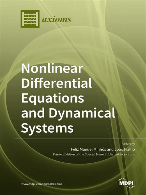 Nonlinear Differential Equations And Dynamical Systems Pdf