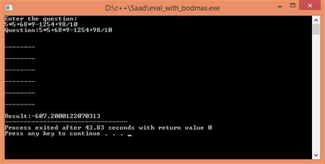 Github Akhtarmdsaadeval In C This Is A Simple Bodmas Evaluator In C