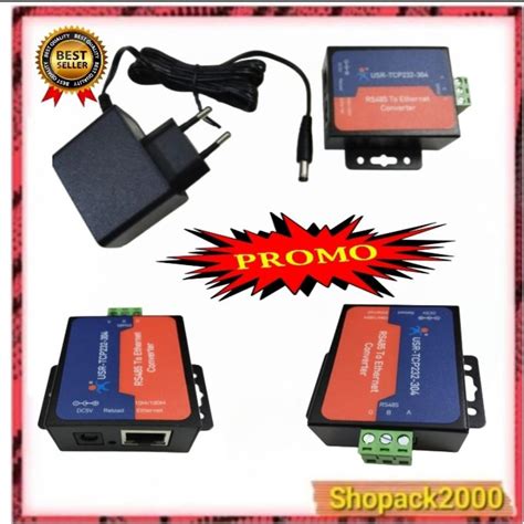 usr iot tcp232 304 rs 485 to ethernet tcp converter series shopee