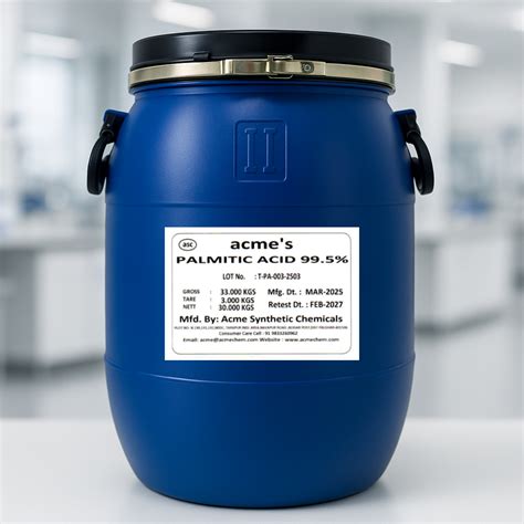 Palmitic Acid Acme Synthetic Chemicals