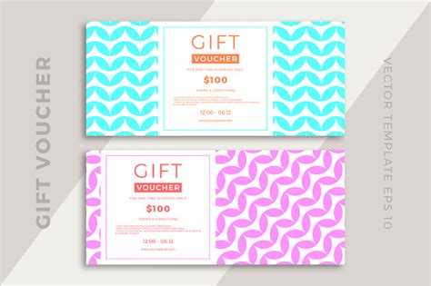 트렌디 한 창조적 인 선물 카드 모형 예술적 기하학적 패턴의 현대 할인 쿠폰 또는 인증서 템플릿 샘플 텍스트가있는 깨끗하고 간단한 벡터 편집 가능한 배경 Eps10 고급에