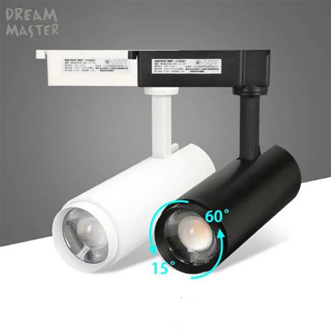 현대 Led 트랙 스포트라이트 줌 천장 또는 레일 램프 조정 가능한 57101520w 레일 스팟 Led 추적 조명