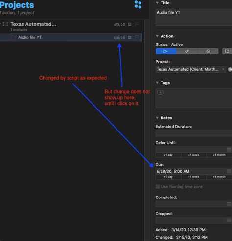 OF Refresh Due Date With AppleScript OmniFocus Automation The Omni Group User Forums
