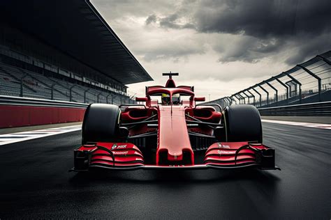 3d Rendering Of A Formula 1 Race Car On The Track Ferrari F1 On The