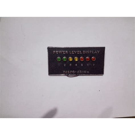 Sticker Label Amplifier 7 Led Lights Power Level Display Disco Dr Hz Shopee Malaysia