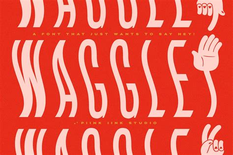 Waggle Display Font Digital Font Download