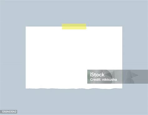 끈적 끈적한 테이프가있는 찢어진 종이 조각 벡터 템플릿 디자인입니다 빈 종이 시트 모형 접착제 테이프가 있는 백서의 벡터 시트 테이프 디스펜서에 대한 스톡 벡터 아트 및