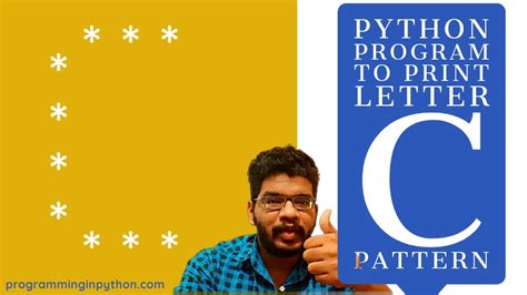 Python Program To Print Pattern Of Letter C Pattern Programming Youtube