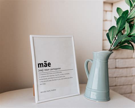 Mãe Definition Print Ts For Mom Ts For Her Brazil Portugal
