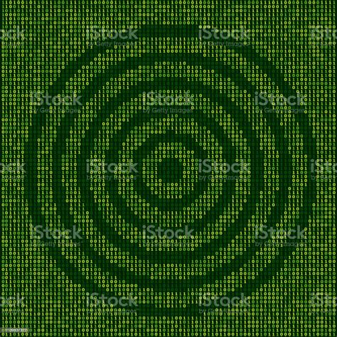 forest target sign binary numbers vector pattern stock illustration