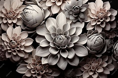 Premium Photo Abstract Black And White Graph Of A Flowing Black And White Background