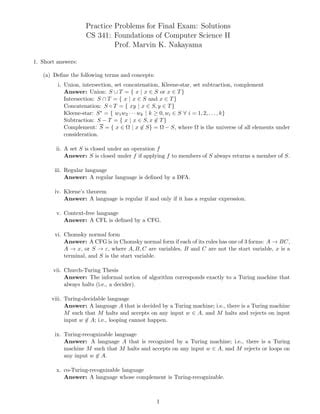 Practice Final Soln Pdf