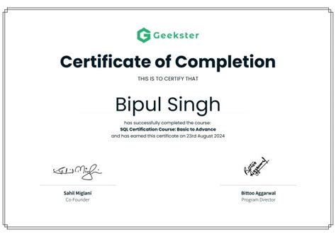 Sql Dataanalysis Certification Learning Networking Bipul Kumar Singh