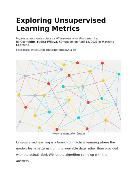 Exploring Unsupervised Learning Metrics Pdf Cluster Analysis Machine Learning
