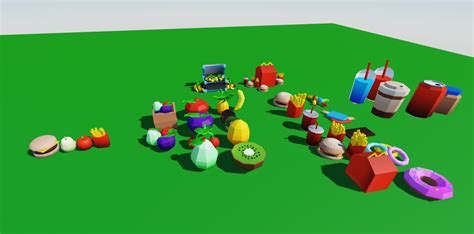 Low Poly Roblox Food Asset Pack By Tmats