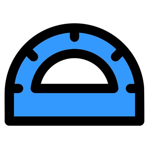Protractor Generic Fill And Lineal Icon