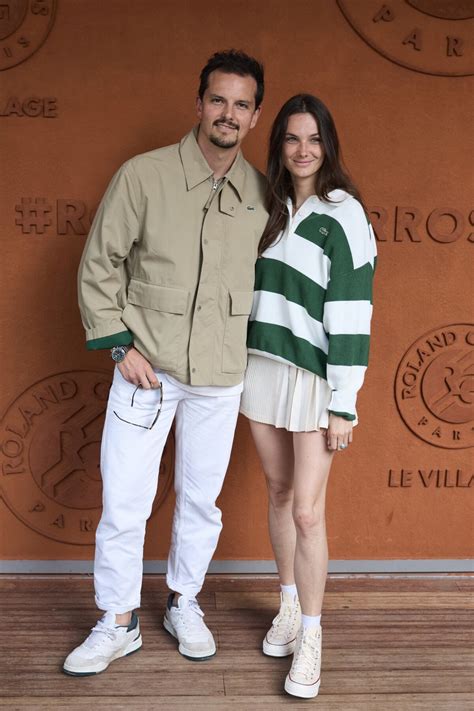Photo Juan Arbelaez Et Sa Compagne Cassandre Verdier Au Village Lors Des Internationaux De